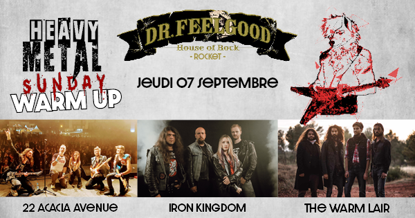 Le Heavy Metal Sunday ⋆ Dimanche 8/10 avec 22 Acacia Avenue